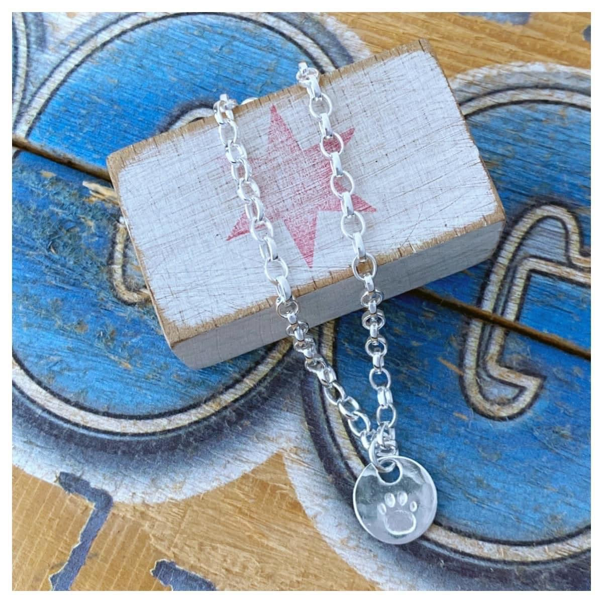 Anklet designed by Scruffy Dog Silver