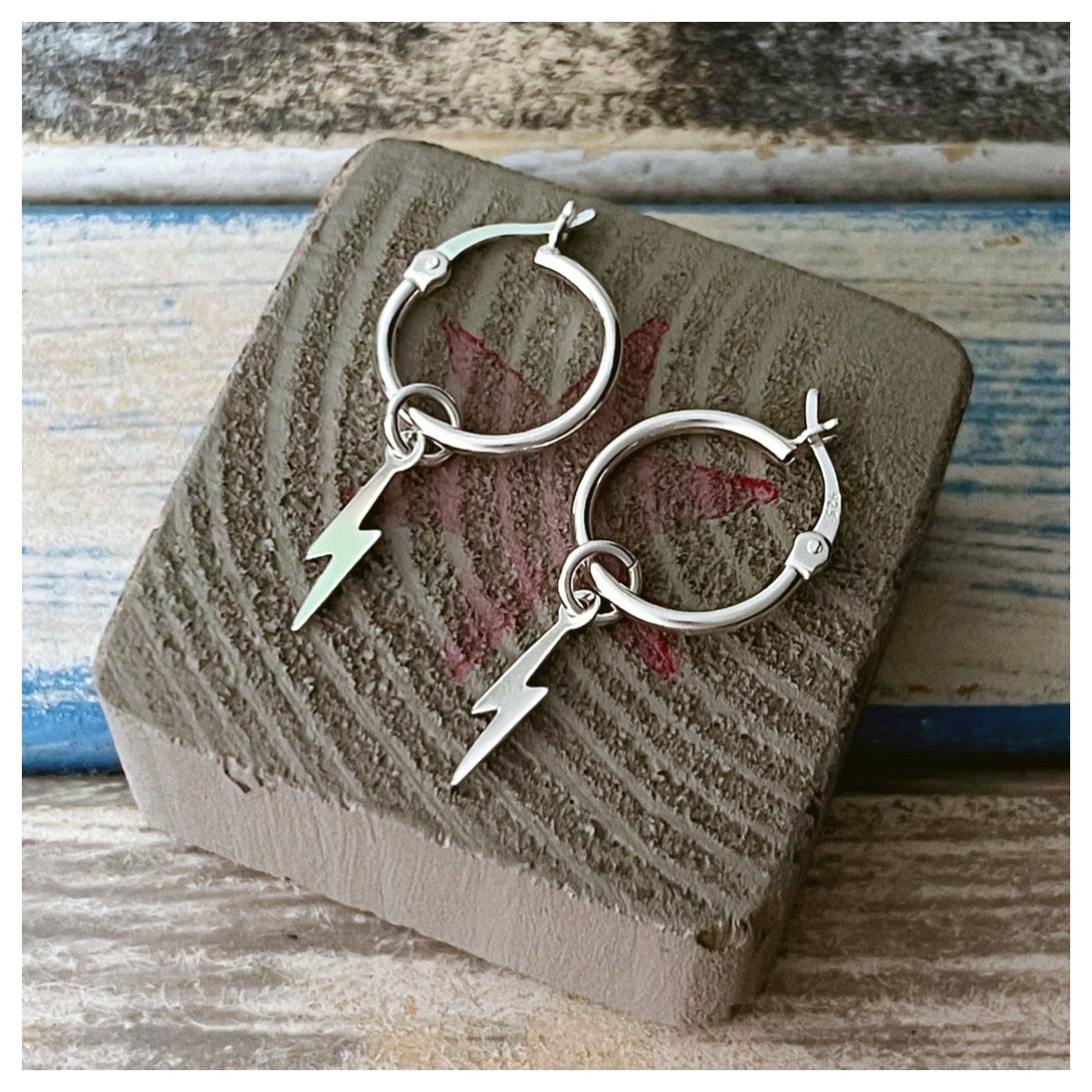 SugarSkull Stud Earrings designed by Scruffy Dog Silver