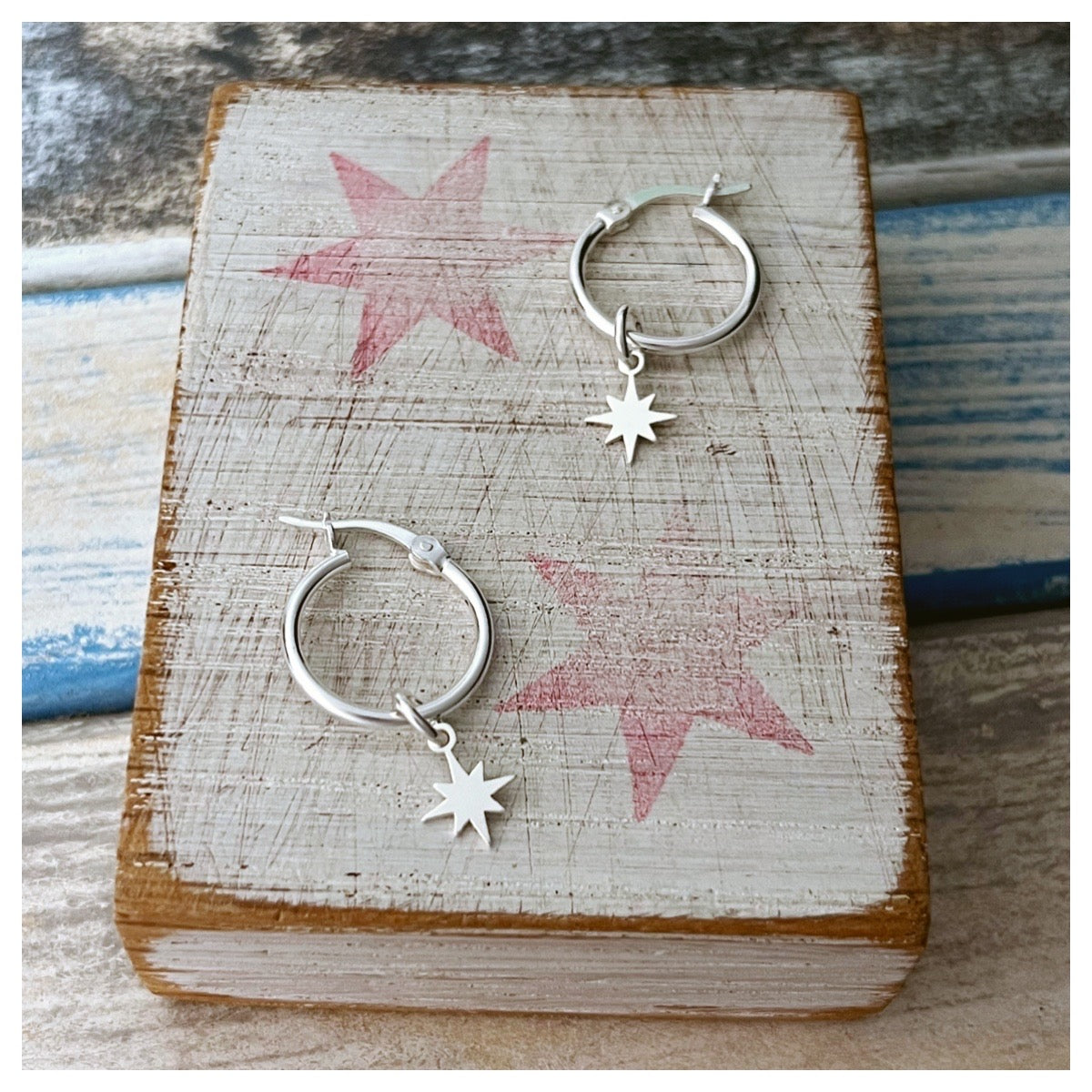 SugarSkull Stud Earrings designed by Scruffy Dog Silver