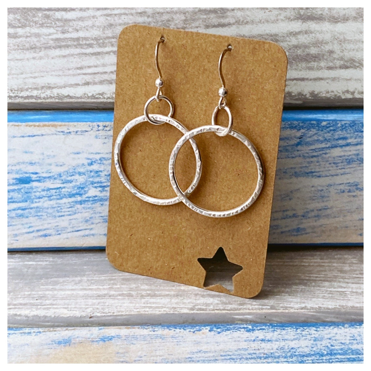 Hoopla Drop Earrings designed by Scruffy Dog Silver