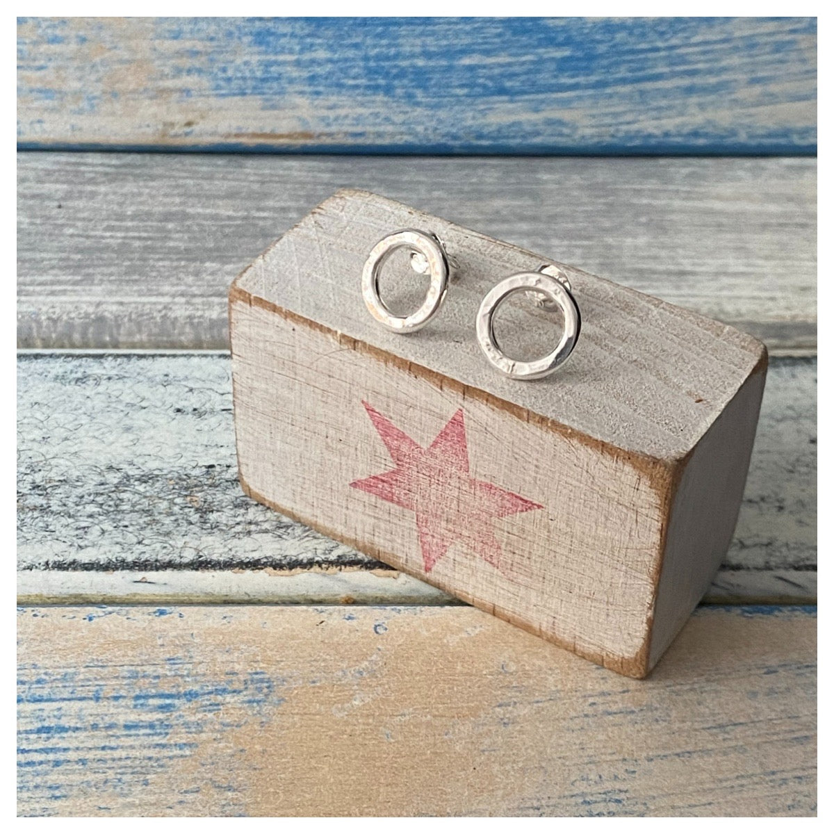 Infinity Stud Earrings designed by Scruffy Dog Silver
